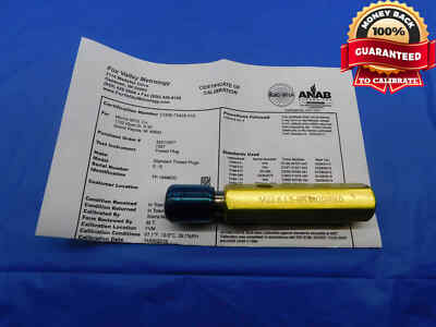 CERTIFIED M22 X 1.5 6H MODIFIED THREAD PLUG GAGE 22 GO ONLY P.D. = 21. ...