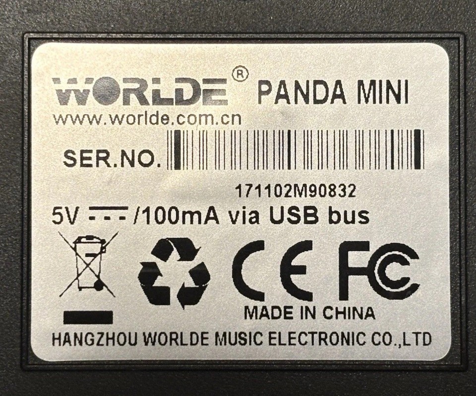 ammoon Worlde Panda Mini 25-Key USB Keyboard and Drum Pad MIDI ...