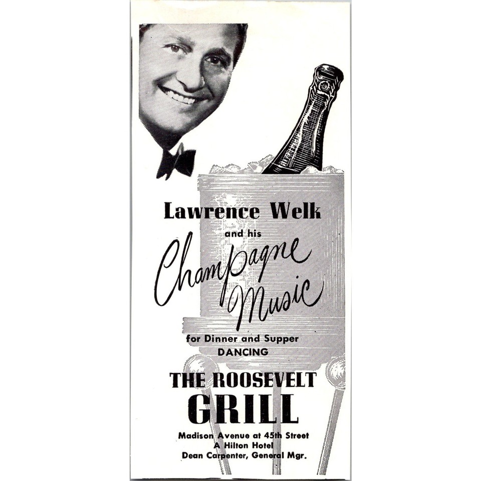The Roosevelt Grill Dean Carpenter Lawrence Welk 1948 New York Ad SAH1 ...