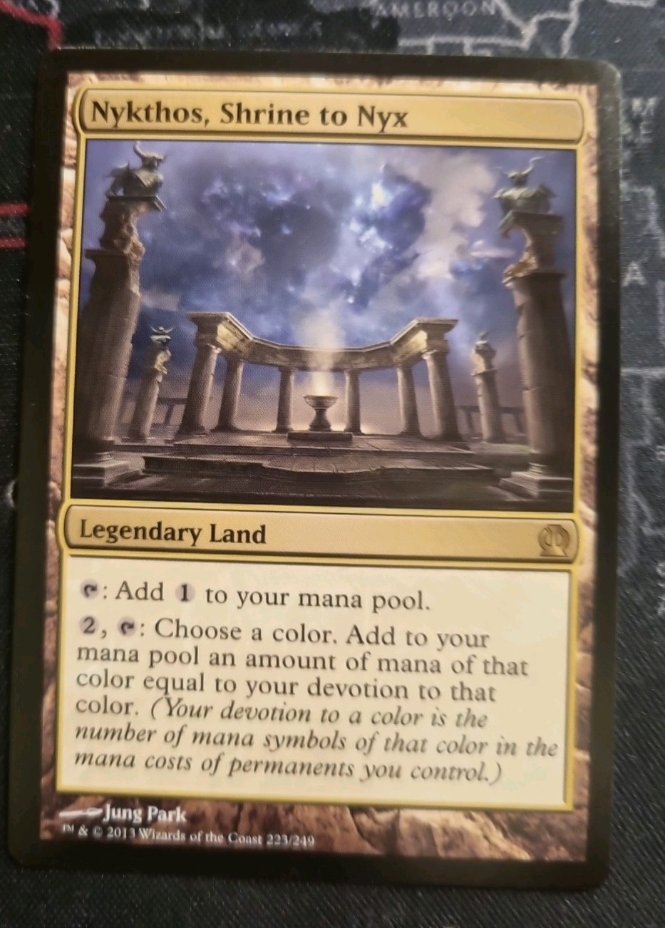 MTG Magic the Gathering Nykthos, Shrine to NYX Card 223/260 Theros ...