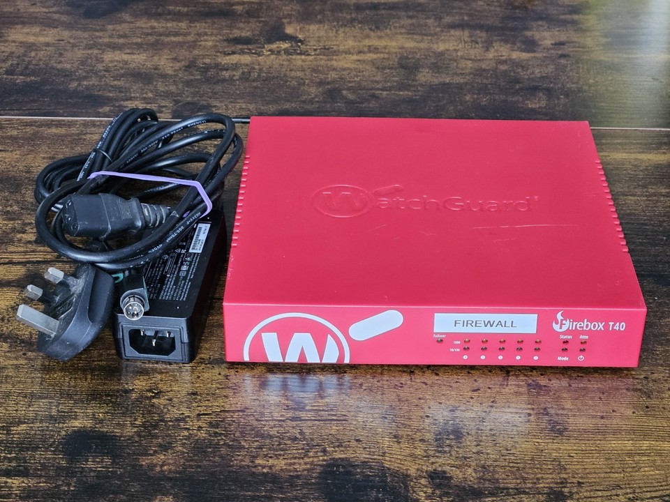 WatchGuard Firebox T40 - Hardware Firewall Appliance With UK Plug | eBay UK