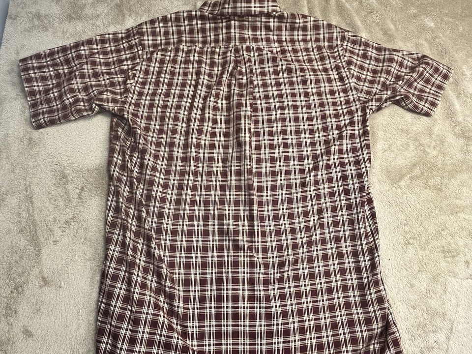 L.L. Bean Men’s Traditional Fit Plaid Button Down Shirt M Tall 100% ...