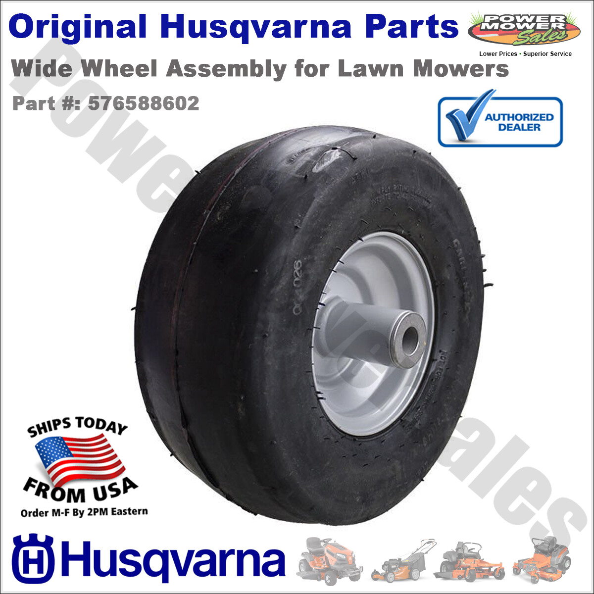 Husqvarna 576588602 Lawn Mower Wheel Assembly for sale online | eBay