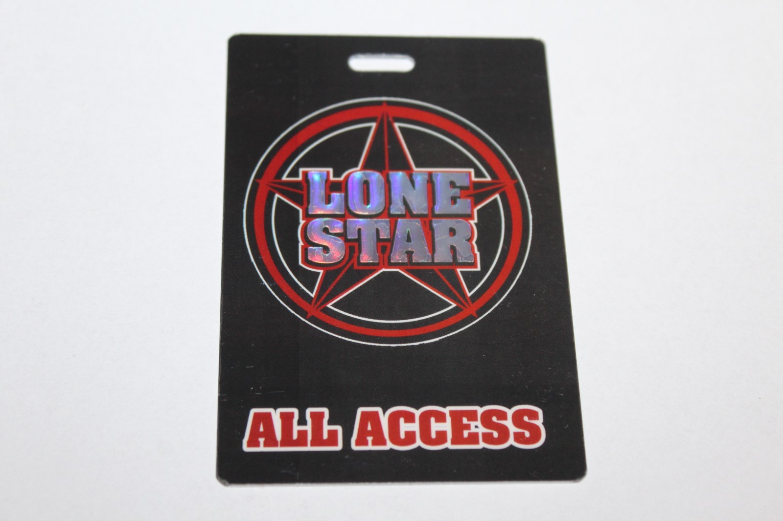 Lone Star - Plastic Backstage Pass - FREE SHIPPING - | eBay