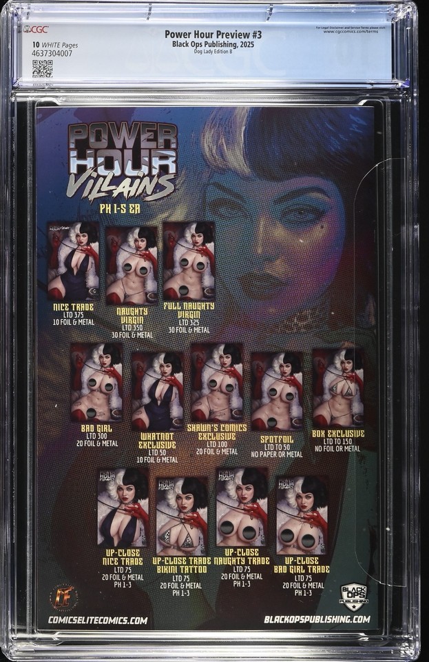 Shikarii Power Hour Villain Cruella Cosplay VIRGIN Full Chase Cover B ...