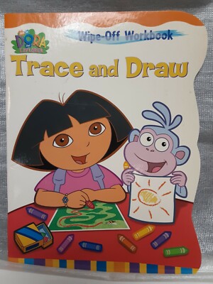 DORA THE EXPLORER EDUCATIONAL MATH & DRAW BOOK SET + KEY CHAIN / PURSE ...