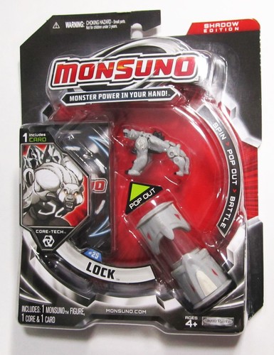 Monsuno LOCK Action Figure Set SHADOW EDITION #25 Wolf Cards Starter ...