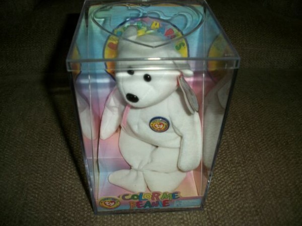 Ty Color Me Beanie Bear With Markers 2002-new for sale online | eBay