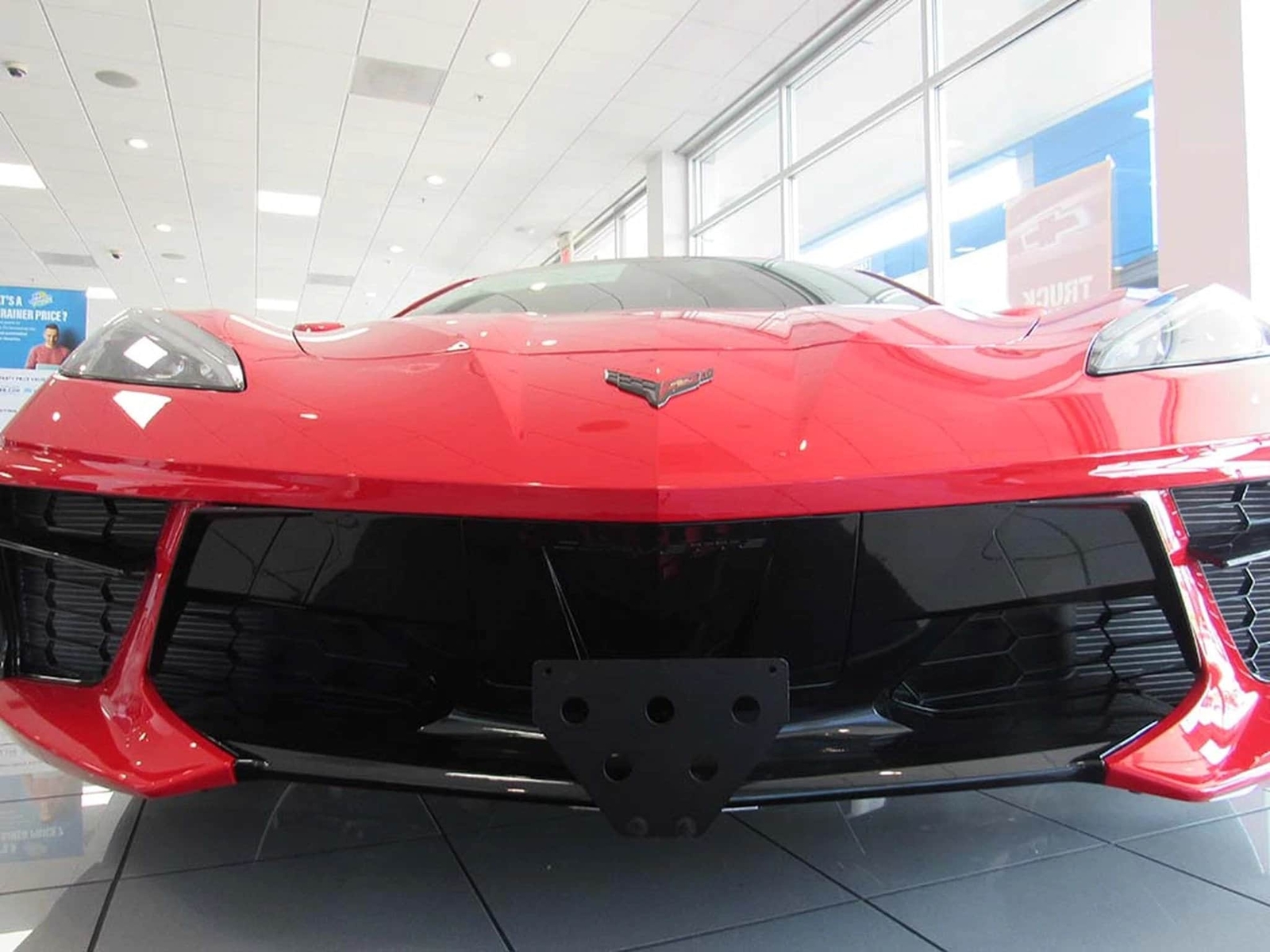 Removable Front License Plate Bracket for 2020-2023 Corvette C8 non Z51 ...