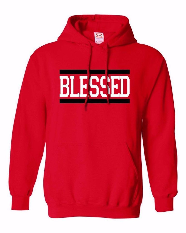 NEW MEN PRINTED BLESSED CHRISTIAN THEME JESUS LOVE HOODED JACKET ...