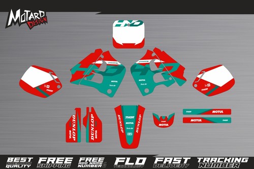 Graphics Kit for Honda CR 250 R 1990 1991 Decals Stickers by Motard ...