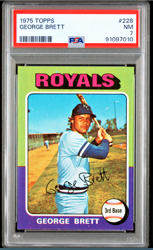 1975 Topps #228 George Brett Rookie PSA 7 NM | eBay