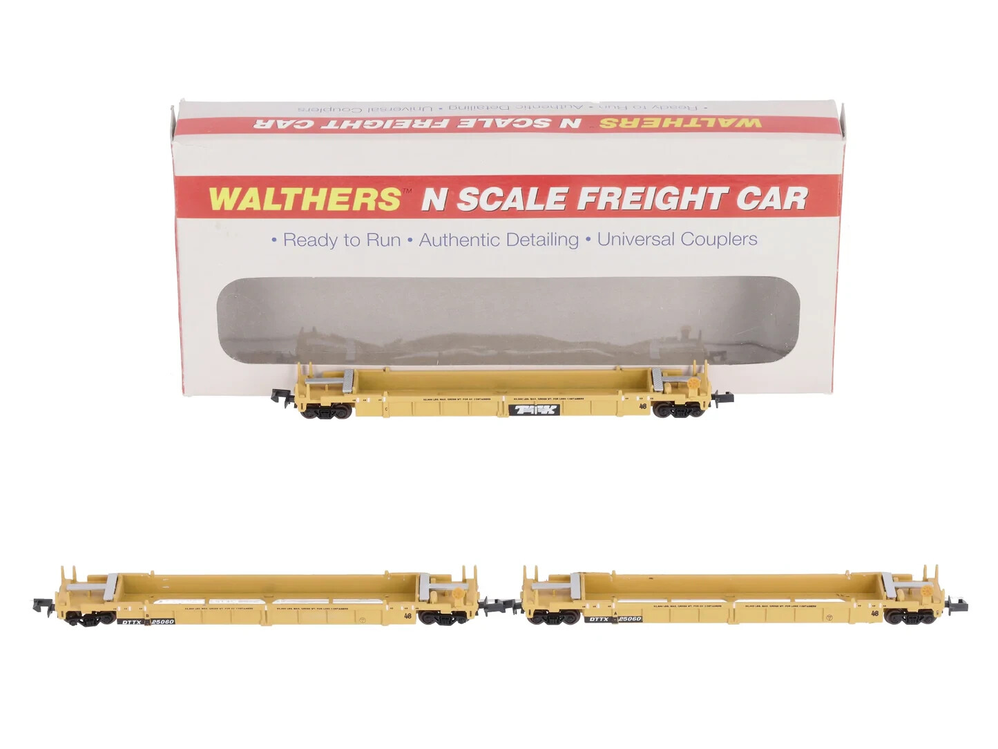 Walthers 932-8053 N Scale TTX Double Stack Car #25064 (Set of 3) | eBay