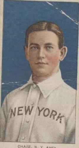 1909-11 T206 - 350 Back Portrait, Blue Background Hal Chase (RC) for ...