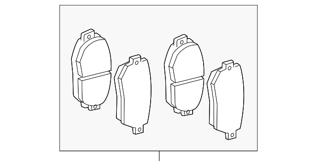 Genuine Lexus 2013-2020 Lexus Front Disc Brake Pads Set Of 4 04465 ...