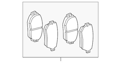 Genuine Lexus 2013-2020 Lexus Front Disc Brake Pads Set Of 4 04465 ...