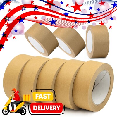 Strong Sticky Rolls Of Brown Kraft Paper Parcel Packaging Tape For ...