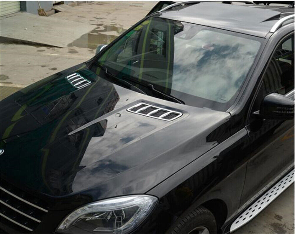 2PCS Car Engine Hood Grille Air Vent Outlet Cover for Mercedes-Benz GLE ...