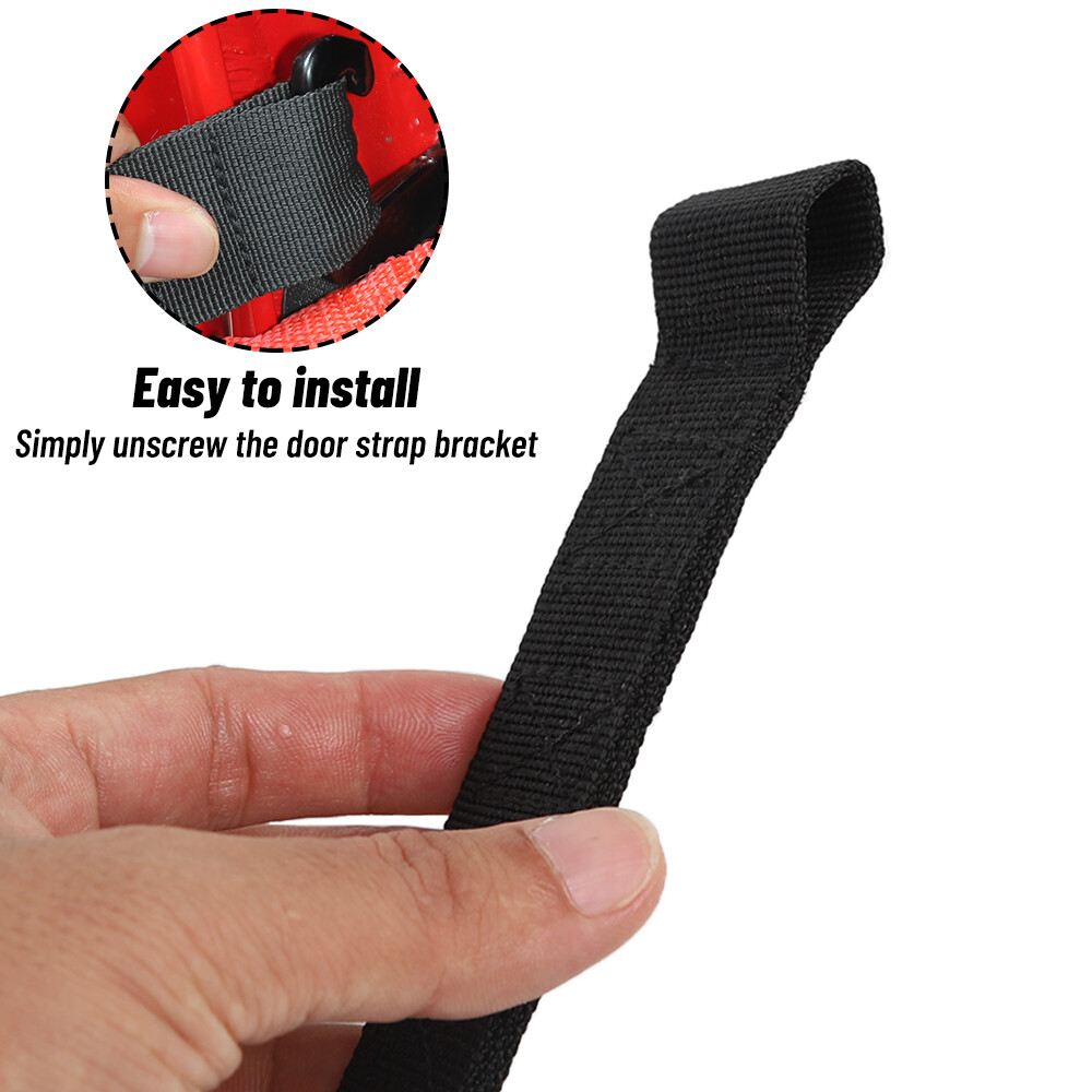 Footman Loops Door Limit Straps and Torx Screws KIT For Jeep Wrangler ...