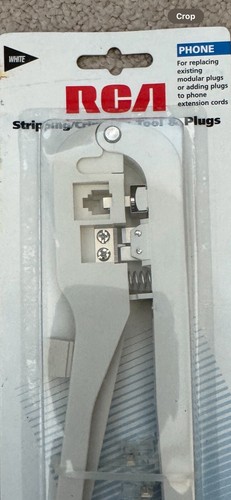 RCA Stripping / Crimping Phone Wire Tool & Plugs TP308 - Sealed NOS ...