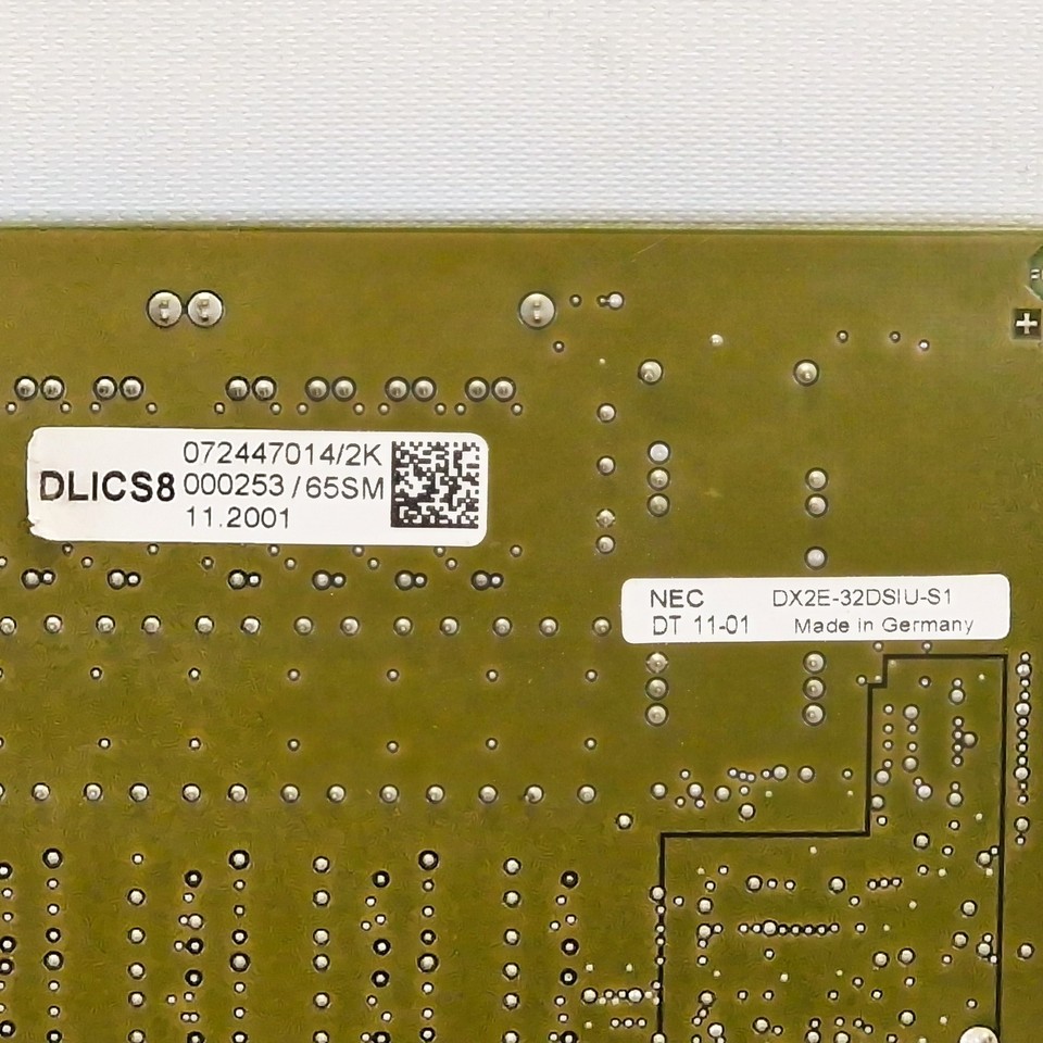 NEC - Nitsuko PBX Phone System DX2E-32DSIU-S1 Processor Board DLICS8 | eBay
