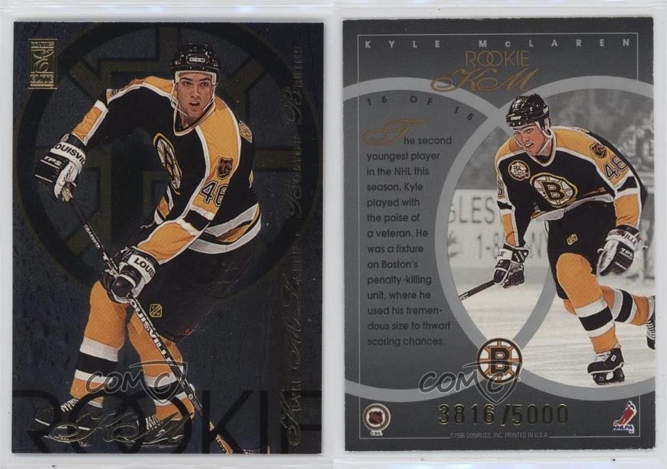 1995-96 Donruss Elite Rookies /5000 Kyle McLaren #15 1o1v | eBay