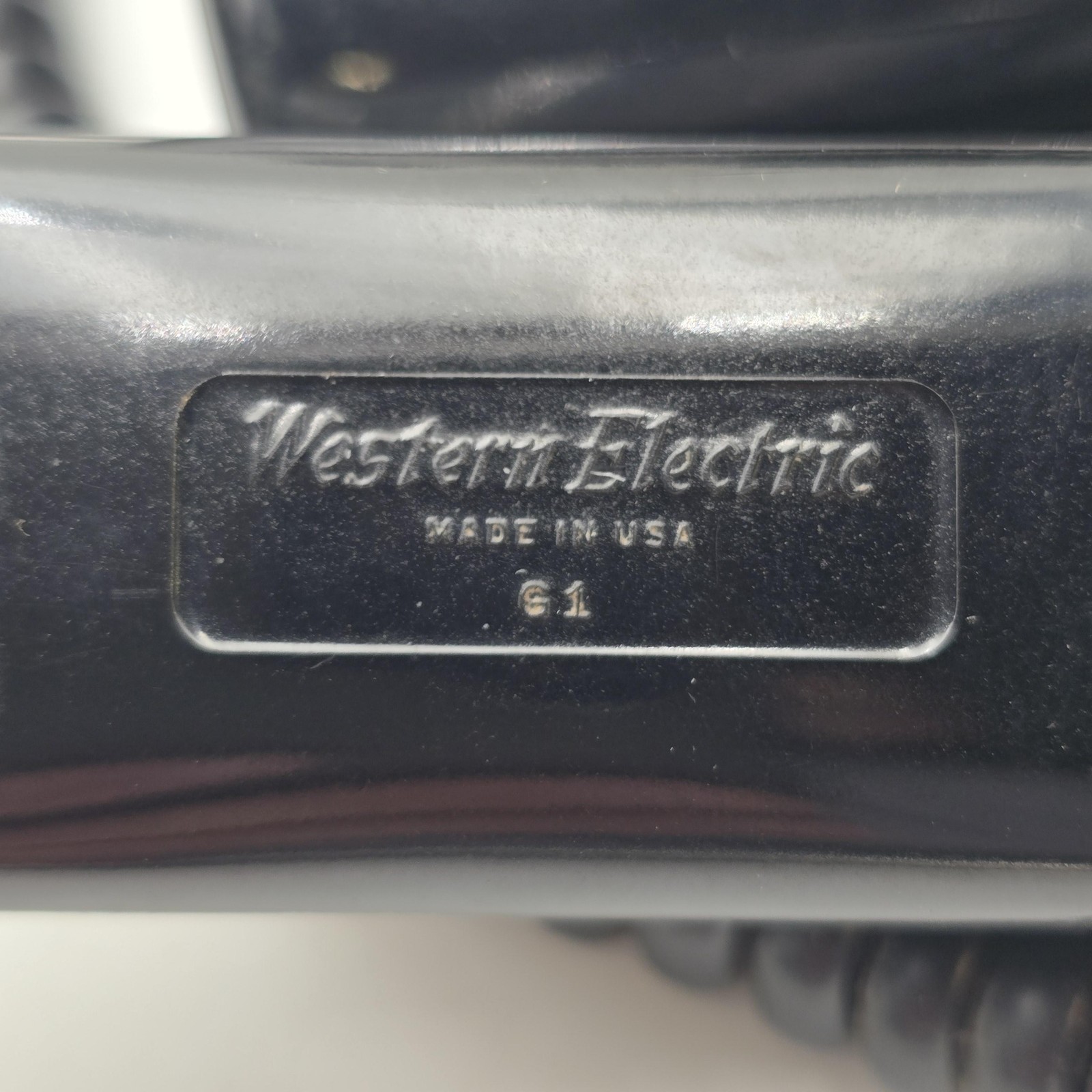 Vintage Rotary Dial Telephone Western Electric 500 Black Desk Phone MCM ...