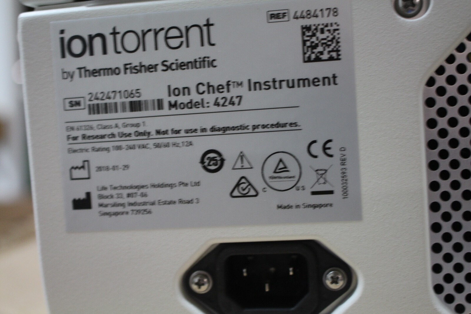 Thermo Life Technologies Ion Chef 4247 PERFECT CONDITION | eBay