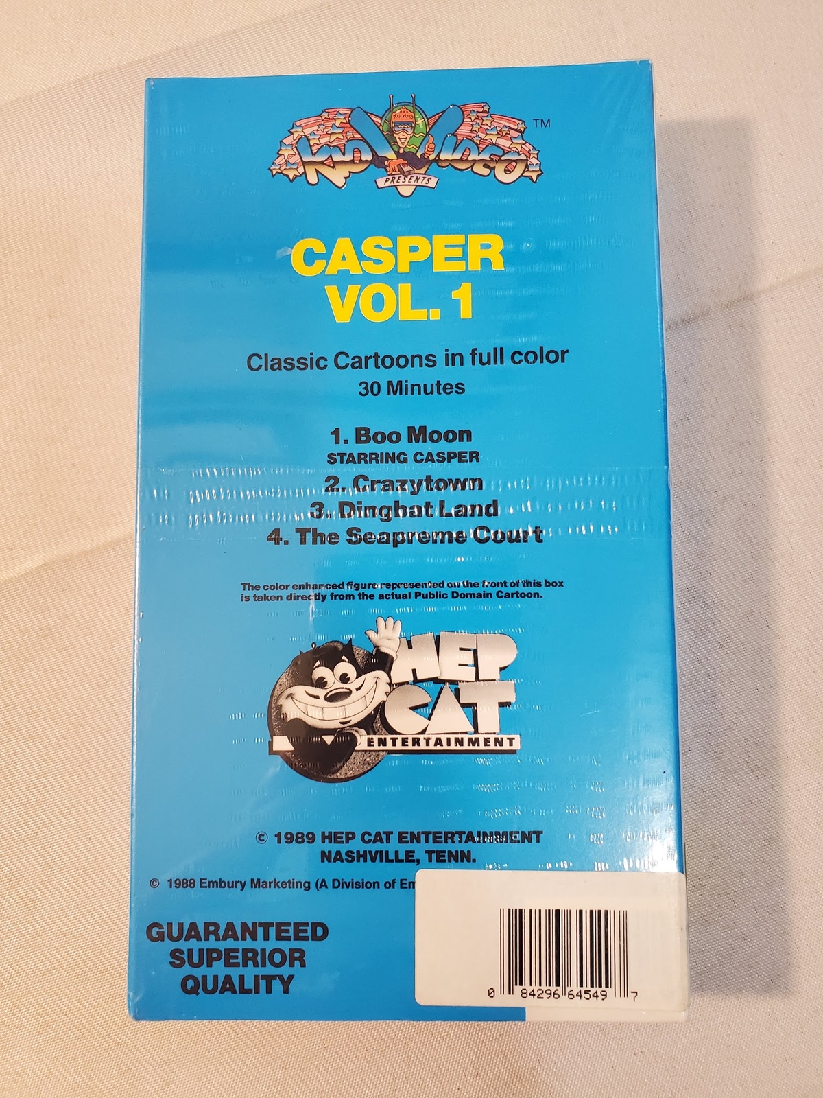 Casper Vol. 1 Plus Other Cartoon Classics 1988 VHS Tape - VERY RARE ...