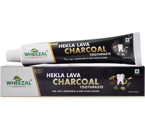 Wheezal Hekla Lava Charcoal Toothpaste 100gm, Benefits:- Freshening ...