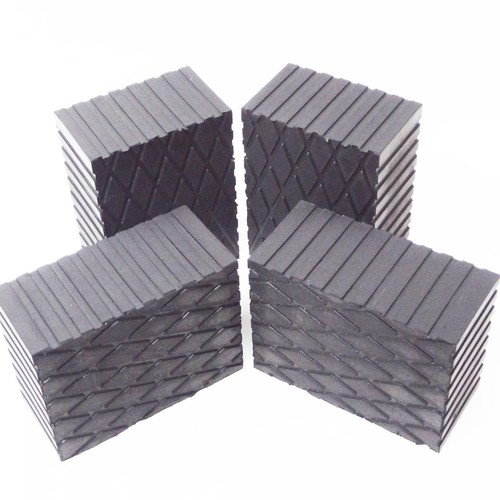 3" Tall Solid Rubber Stack Blocks for Any Auto Lift or Rolling Jack ...