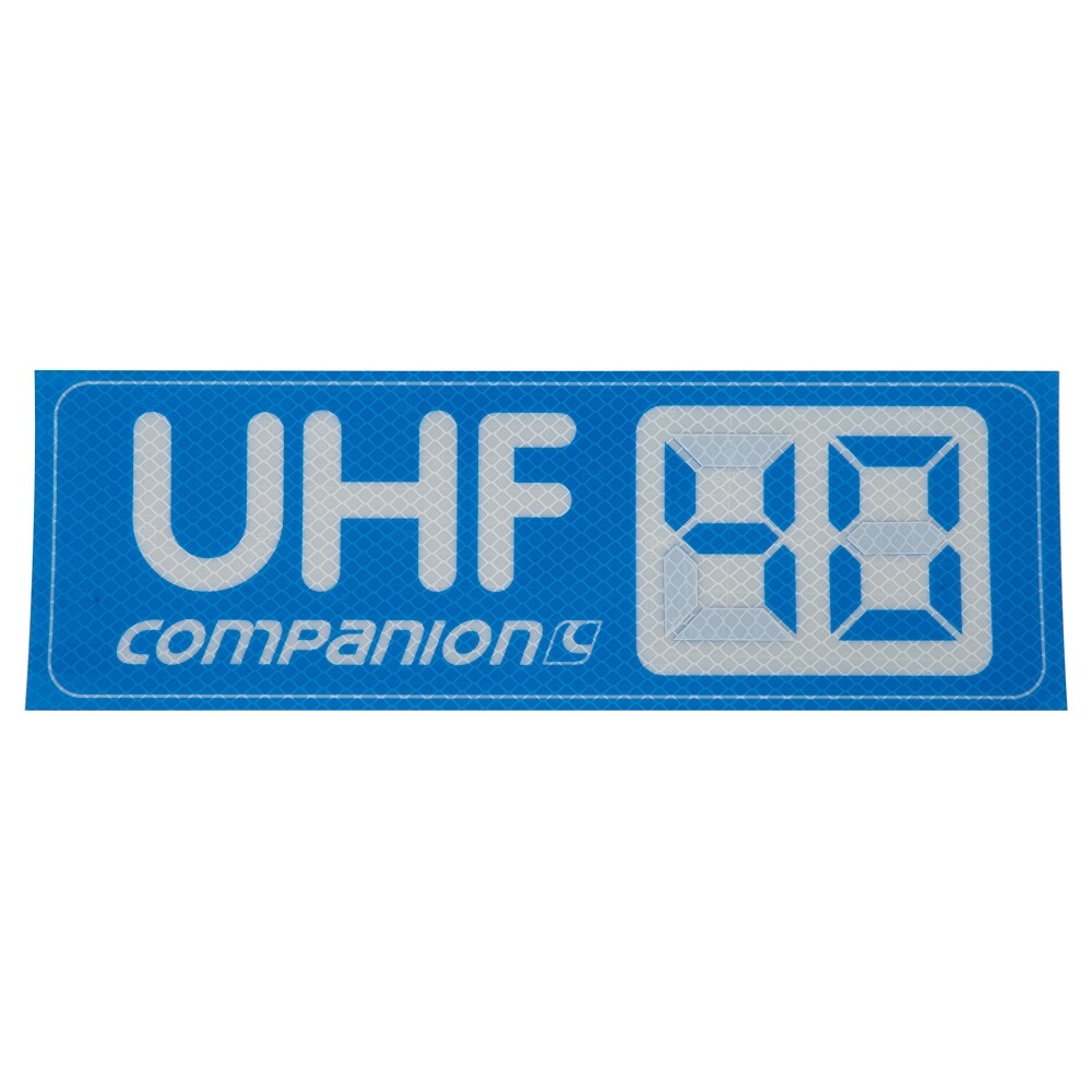 Companion UHF Channel Sticker | eBay
