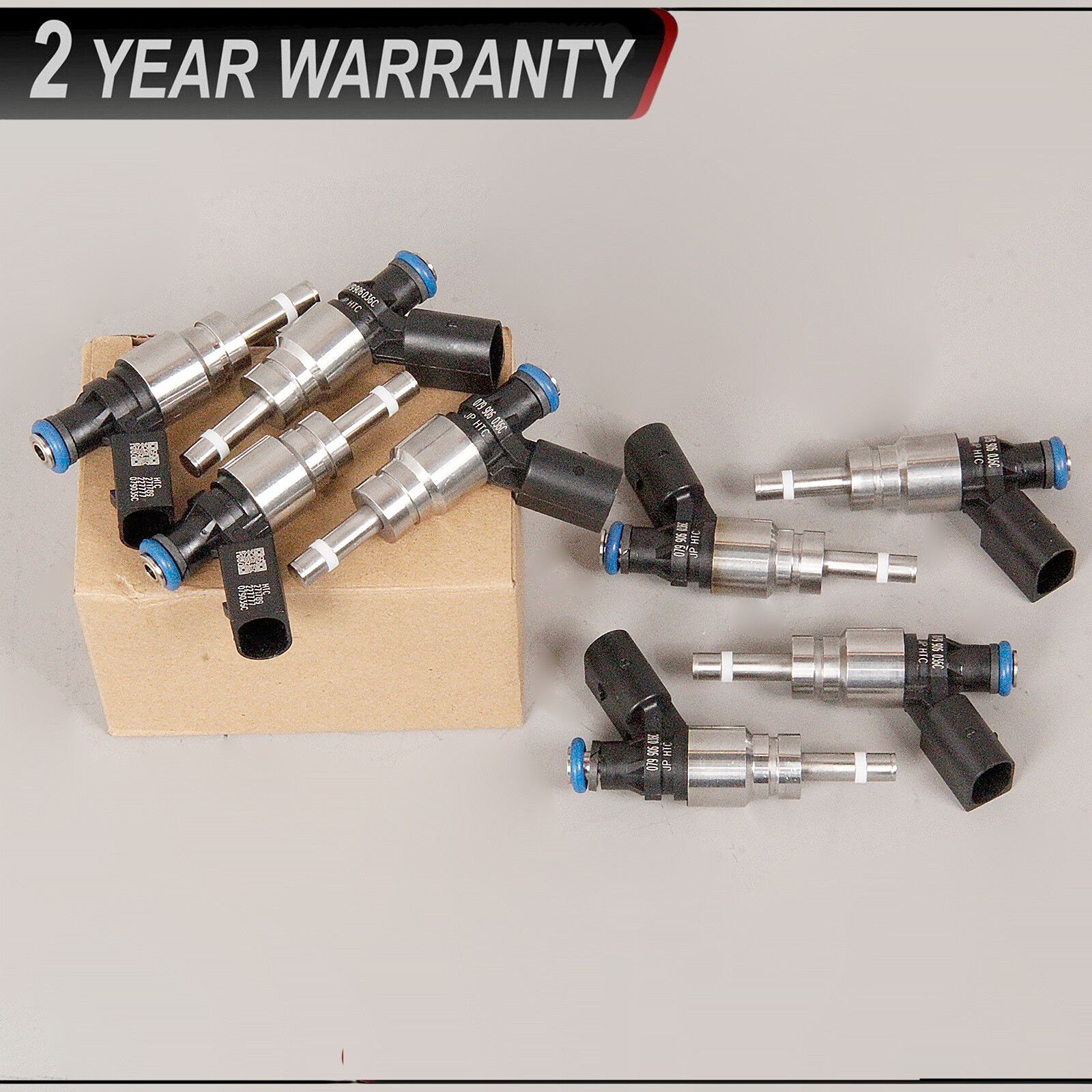 Set of 8 For VW Touareg Audi A6 A8 R8 Q7 S5 Fuel Injector Hitachi ...