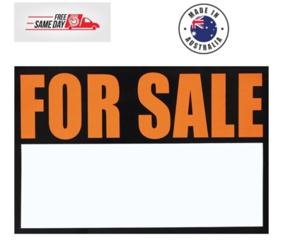 For SALE Sign Car Plastic Sticker Durable Label Waterproof Window ...