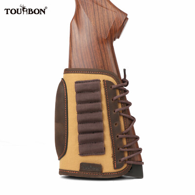 TOURBON Shooting Rifle Buttstock Shell Holder 410 Ammo Cartridges Pouch ...