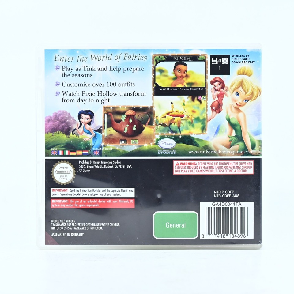 Disney Fairies: Tinker Bell - Nintendo DS Game - PAL + Manual - FREE ...