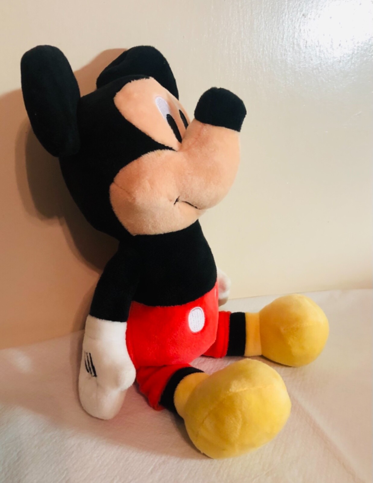 Disney Mickey Mouse Baby Stuffed Plush Toy with Crinkling Ears and ...