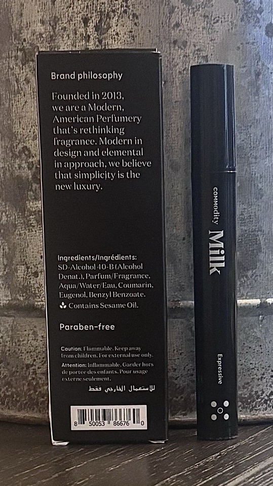 COMMODITY MILK Scent Space: Expressive Perfume 0.23 fl oz/7ml NIB | eBay