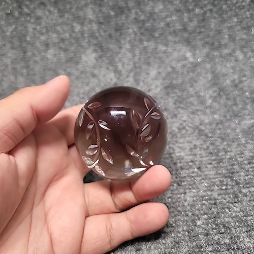 RARE IRELAND TIPPERARY LEAD CRYSTAL GLASS PAPERWEIGHT LEAVES BASEBALL ...