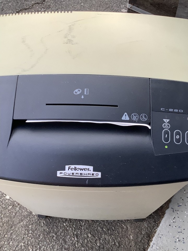 Fellowes C-220 PowerShred Strip-Cut Small Office Shredder. | eBay