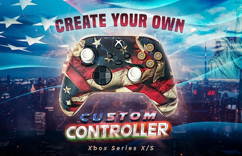 Controller Bullet Buttons for Xbox One Series X S Using Real 9MM Spent ...