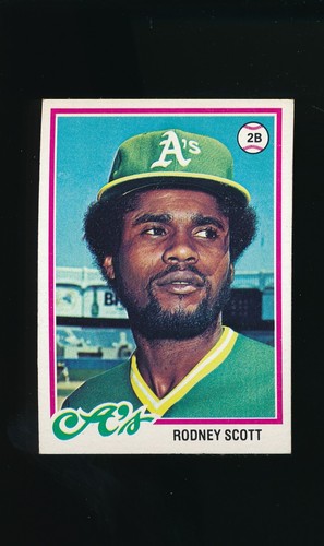 1978 Topps #191 Rodney Scott * 2nd Base * Oakland Athletics * EX-MT ...