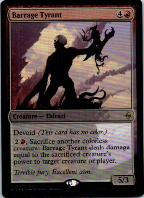 Battle For Zendikar Intro Pack Foil Magic The Gathering Barrage Tyrant ...