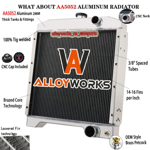 A172038 3-ROW RADIATOR FOR Case IH Backhoe 580K 580K-1 580K-11 580K-111 ...