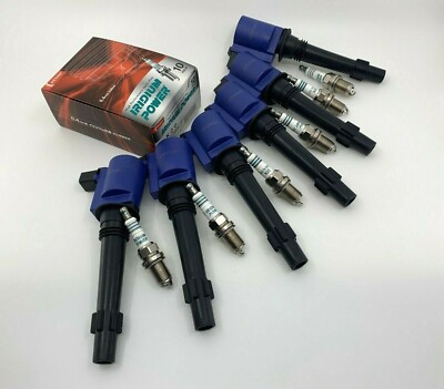 SNIPER FORD FALCON FPV BA BF XR6 TURBO E85 IGNITION COILS & DENSO SPARK ...