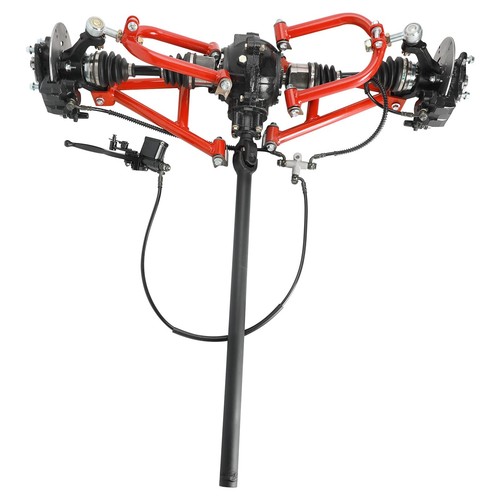 Go Kart 4WD Rear Drive Shaft GearBox CV Axle Shock SwingArm Full Kit ...