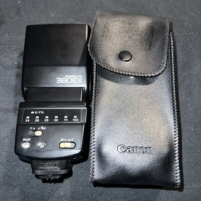 Canon Speedlight 380EX flash, fully tested, Nice! w/Pouch | eBay
