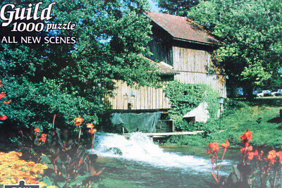 Jigsaw Puzzle Golden Guild Country Water Garden 1000 Piece Puzzle | eBay