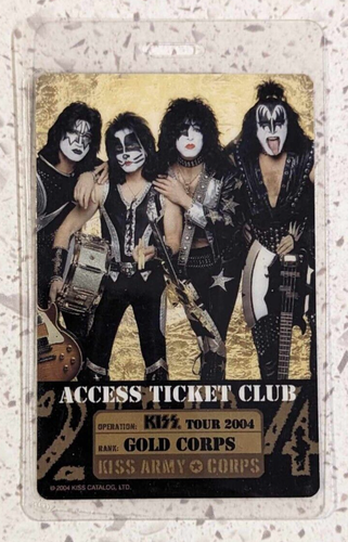 KISS 2004 Tour VIP Laminate KISS ARMY | eBay