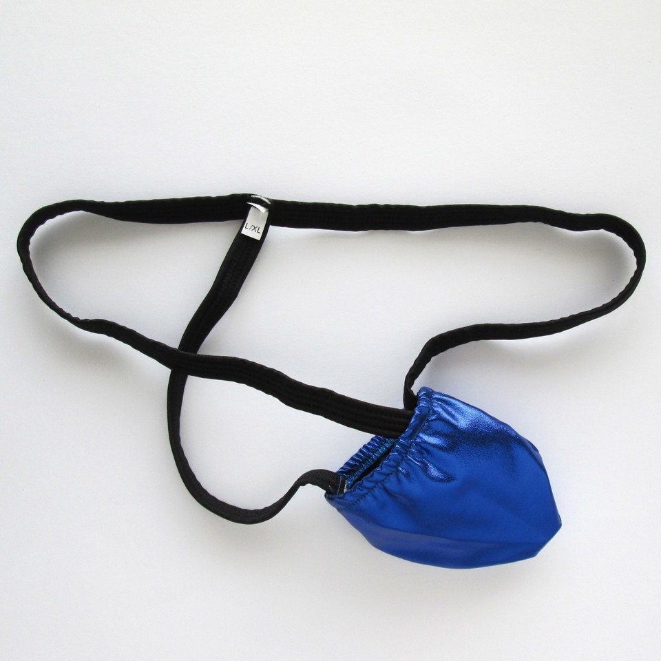 K420G Sexy Mens String Posing Pouch Thong contoured Pouch Metallic ...